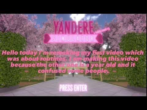 How to make a Routine Yandere simulator 2024 remake - YouTube