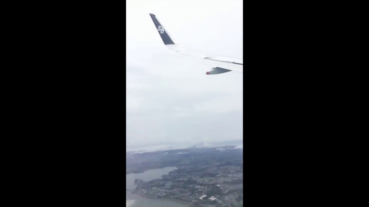 Airplane in New Zealand Lands Through a Cyclone - YouTube