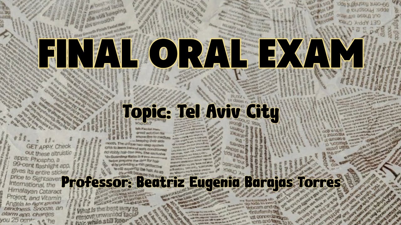 Final Oral Exam - YouTube