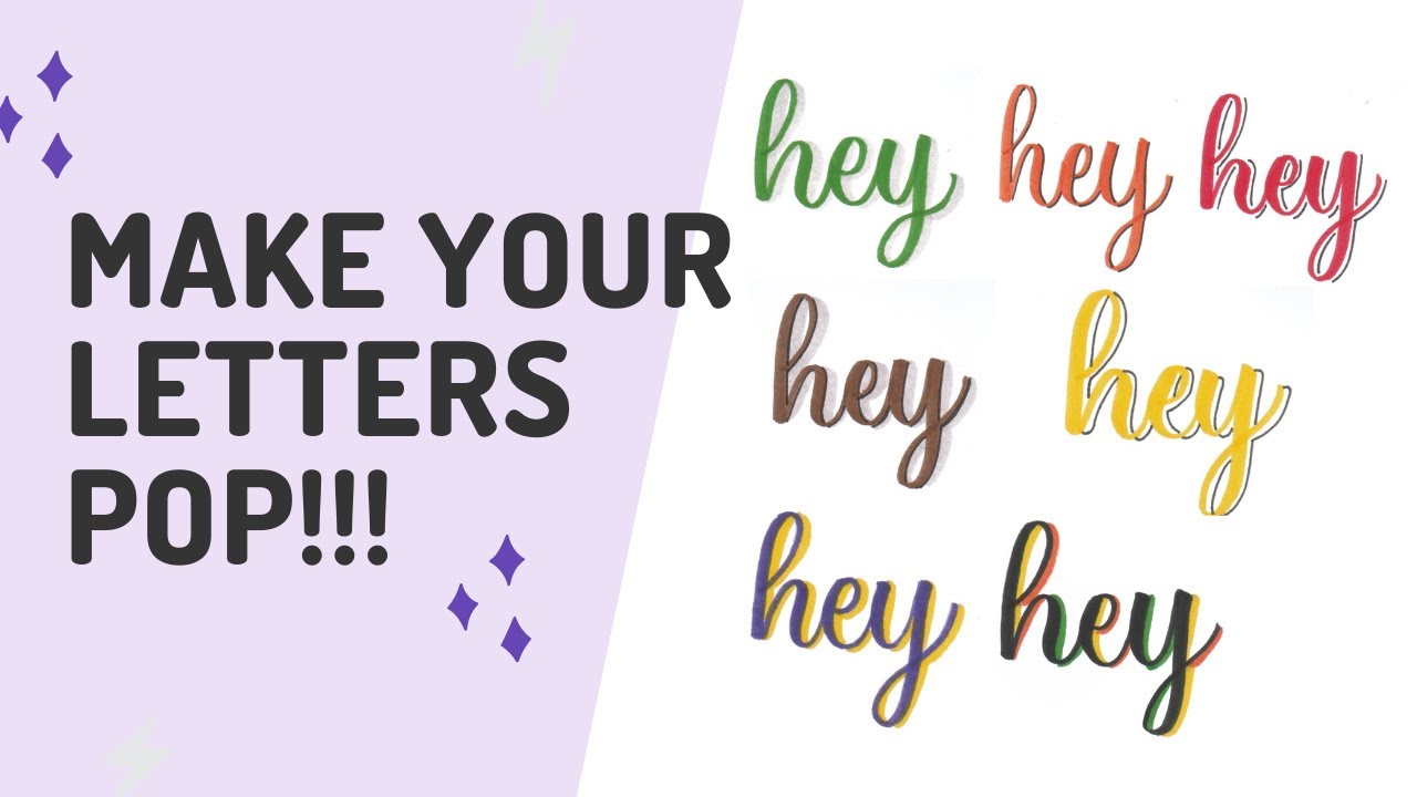 7 Techniques Anyone Can Do to Add Dimensions to Your Lettering - YouTube