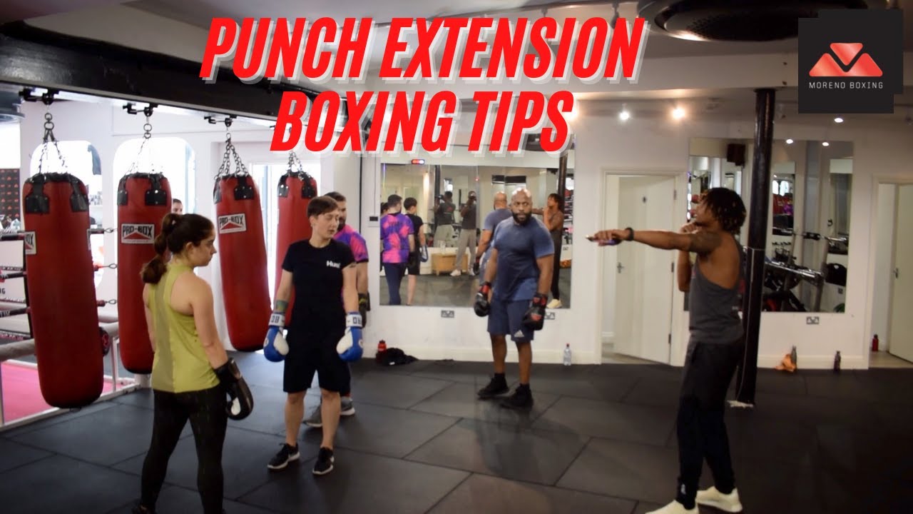 Punch Extension on Heavy bag Boxing Tutorial - YouTube