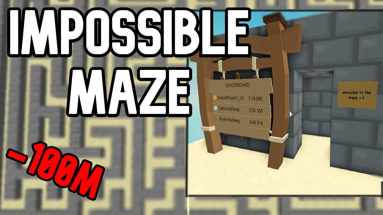 IMPOSSIBLE Maze For 100 Million Coins In Roblox Skyblock / Roblox ...