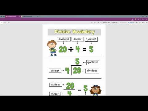Division Vocabulary - YouTube