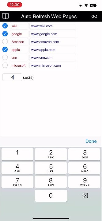 iOS & Android App - Auto Refresh Web Pages (iPhone Demo) - YouTube