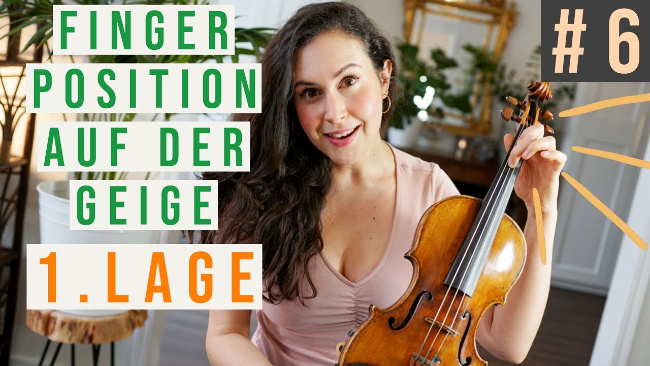 Die Finger auf der Geige in der 1. Lage und welche Griffarten gibt es ...