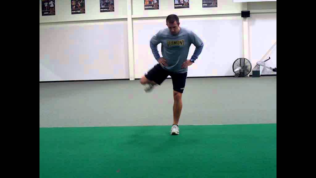 Standing Lateral Bent Leg Raise - YouTube