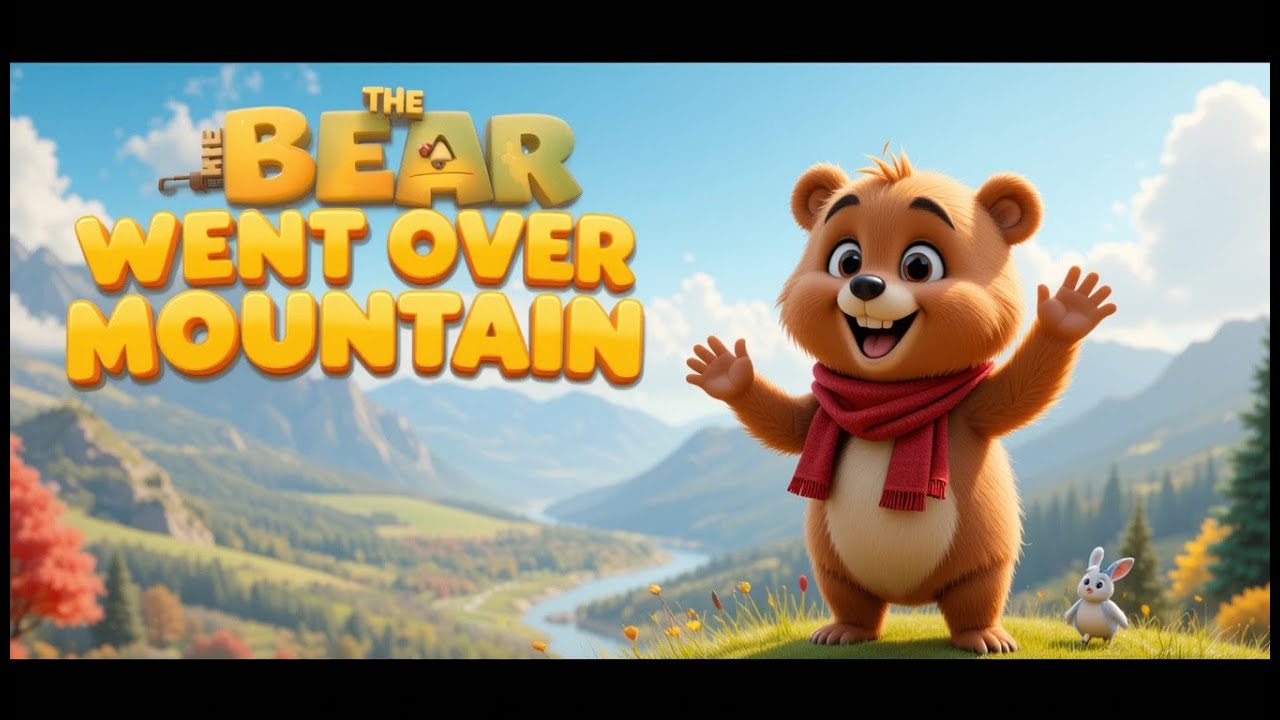 The Bear Went Over the Mountain 🐻 | Nursery Rhyme | Animated Kids Song ...