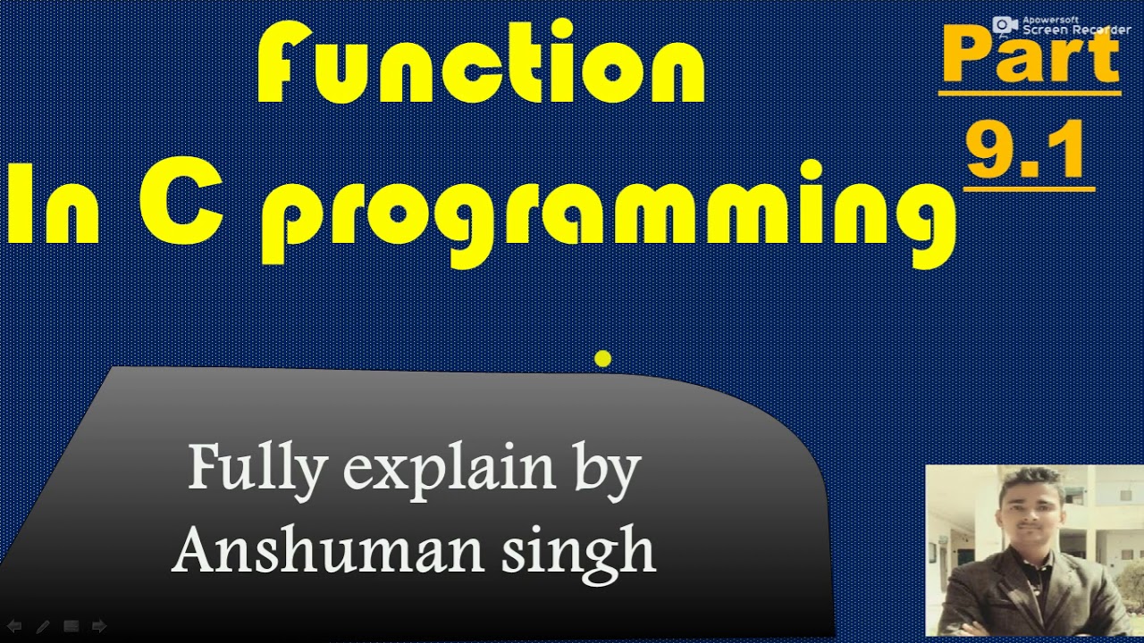Function In C User Define Function And Libarary Function In The C 7602