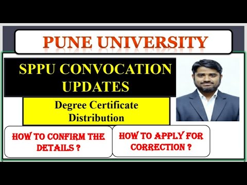 SPPU CONVOCATION UPDATES | DEGREE CERTIFICATE SCHEDULE ? | HOW TO DO ...