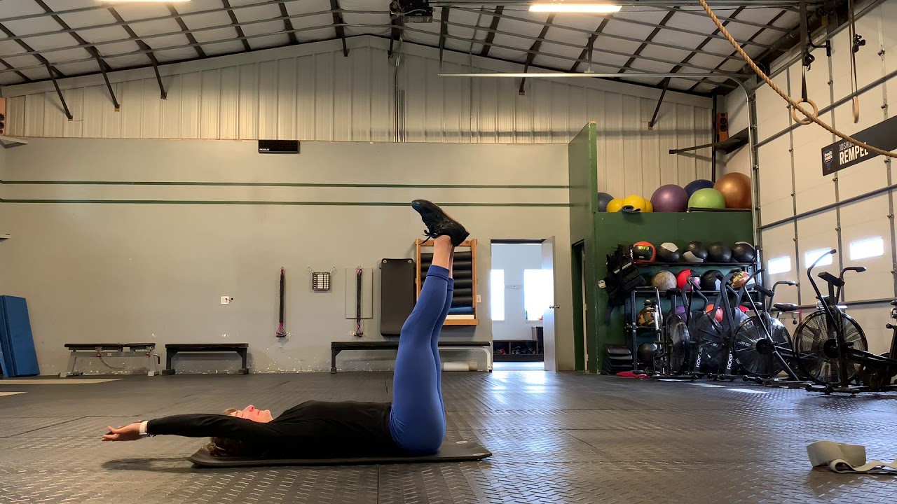 Weighted Toe Touches - YouTube