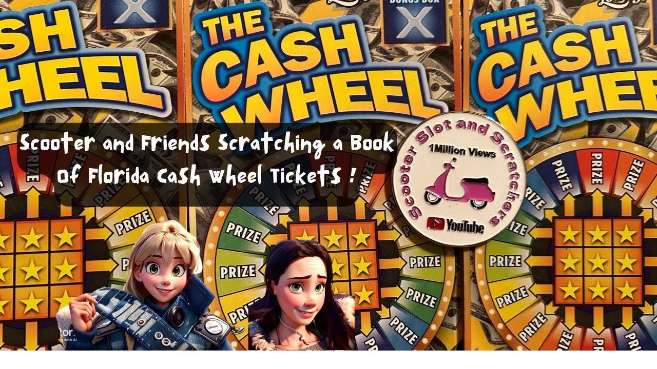 Florida Cash Wheel $5 Book with guest scratchers#subscribe #lottery # ...