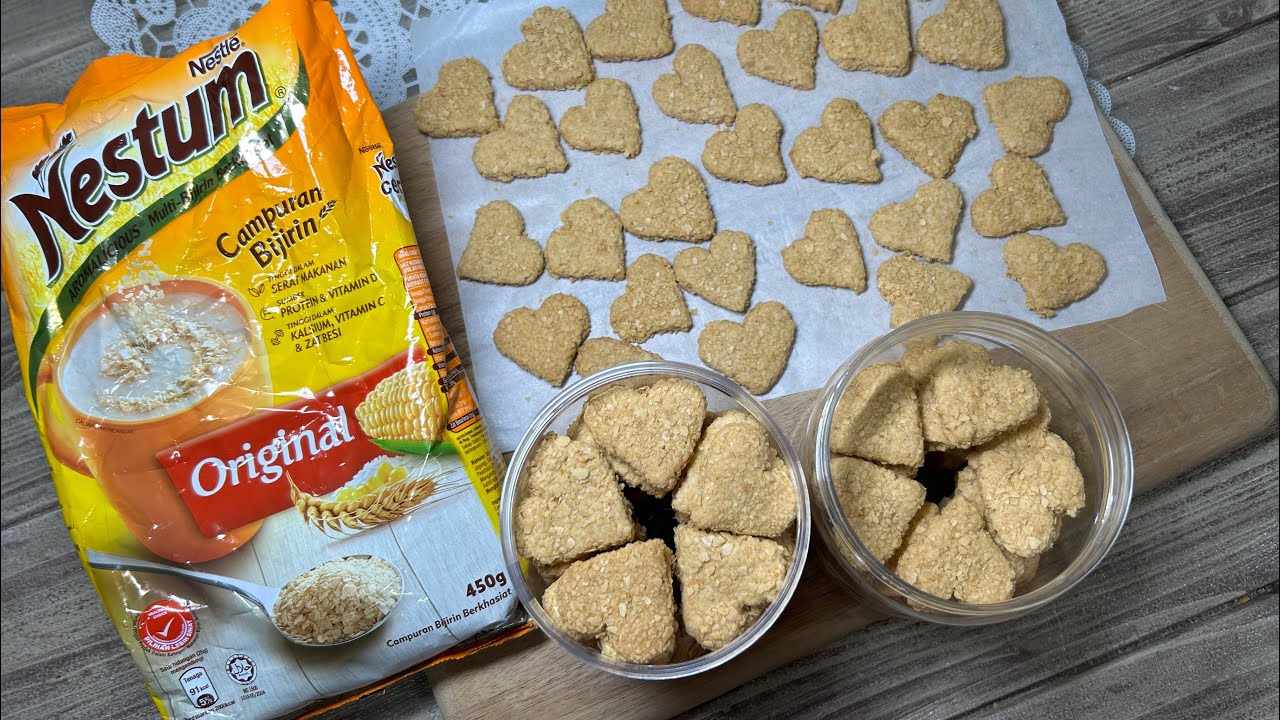 Nestum 香脆麦片饼食谱 | 新年最容易做的年饼 | Crispy Nestum Cereal Cookies Recipe - YouTube