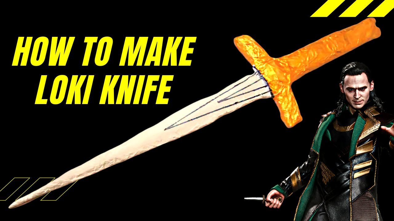 How To Make Loki Knife With Cardboard |Create it Real|With templates ...