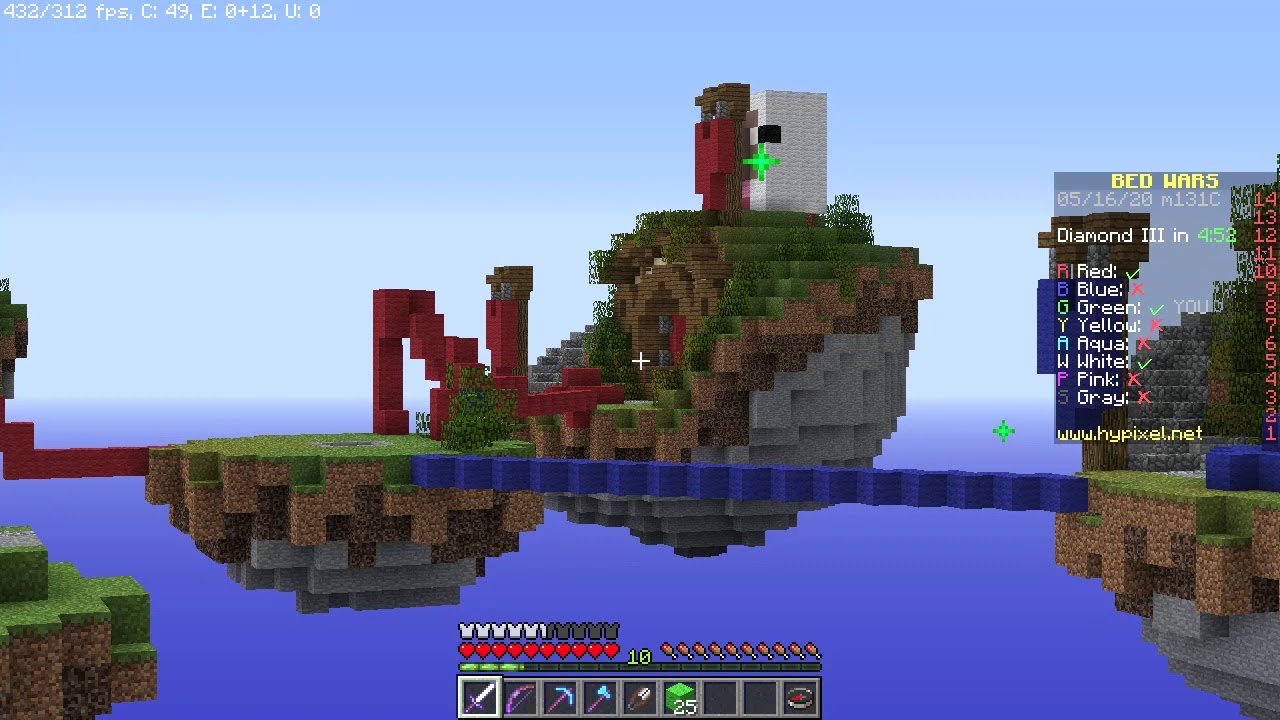 Minecraft bedwars 1v1 - YouTube