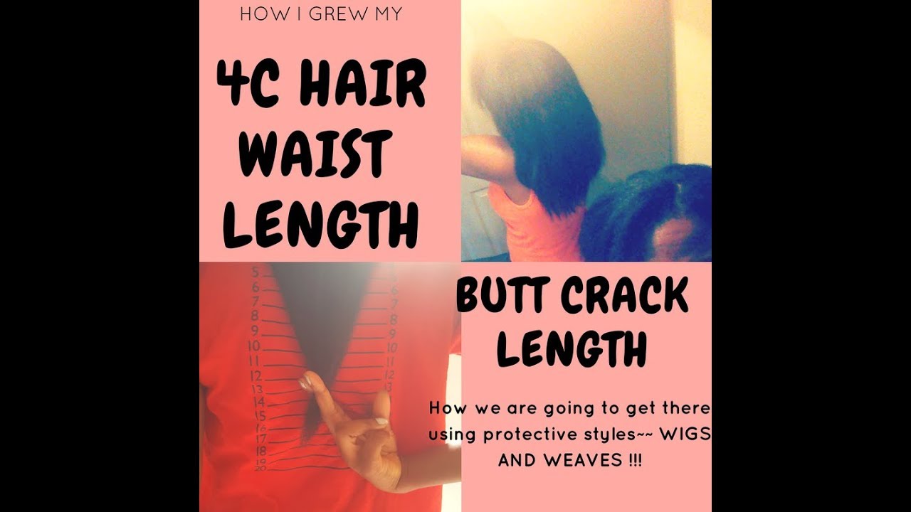 Grow Natural 4c Hair Long. How I Grew My Waist Length Hair. New Goal ...