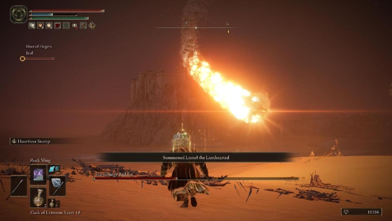 Radahn's meteor attack - YouTube