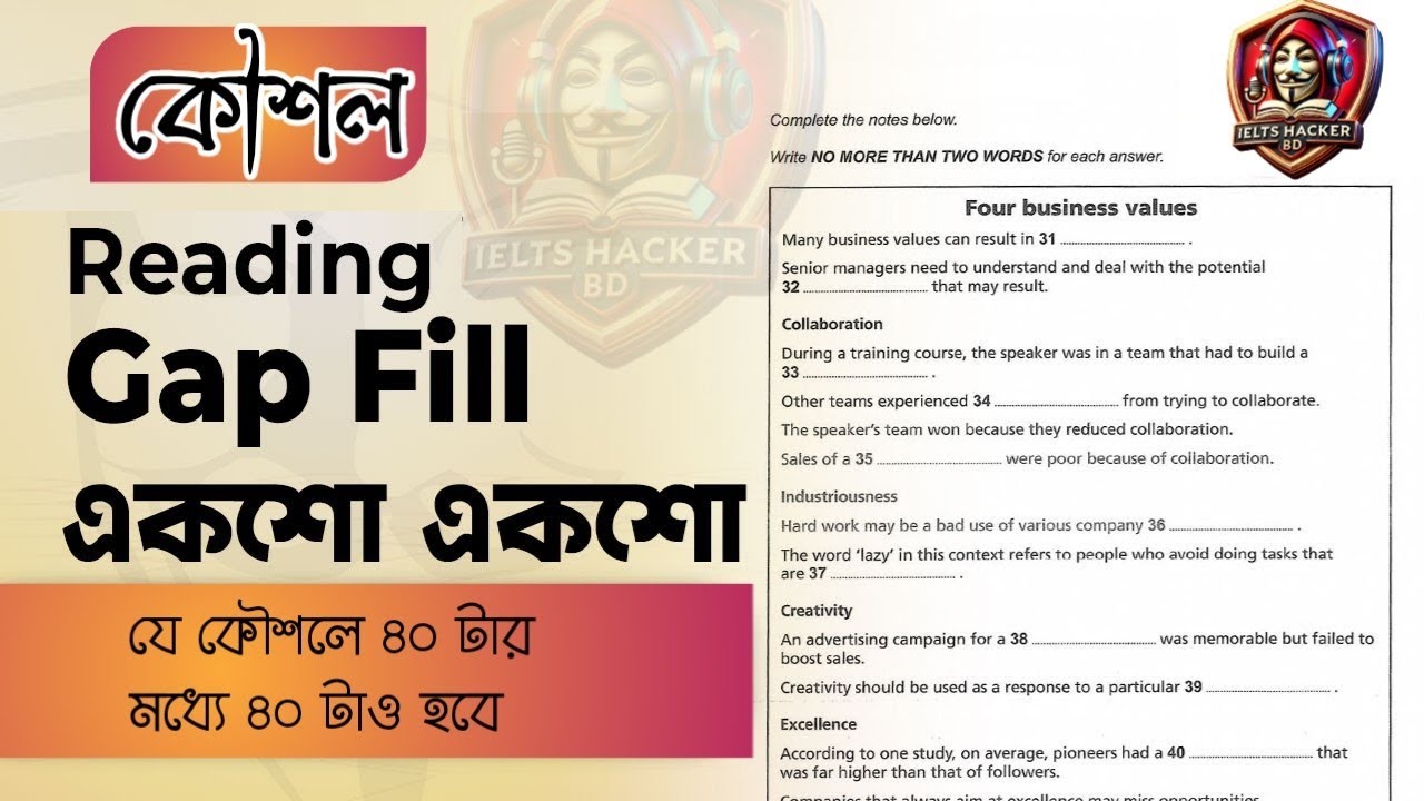 "Master IELTS Reading Gap Filling: Tips, Tricks & Strategies for a High Band Score" - YouTube