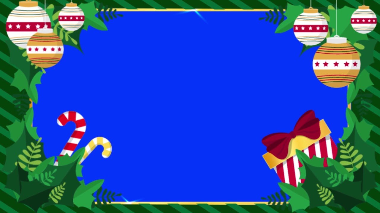 CHRISTMAS FRAME GREEN SCREEN - YouTube
