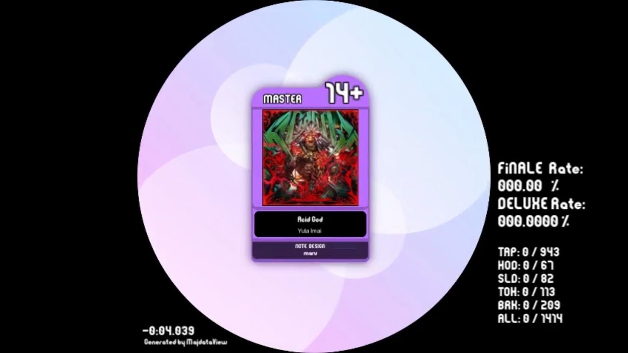 【maimai創作譜面】「Acid God」 MASTER Lv14.8 - YouTube