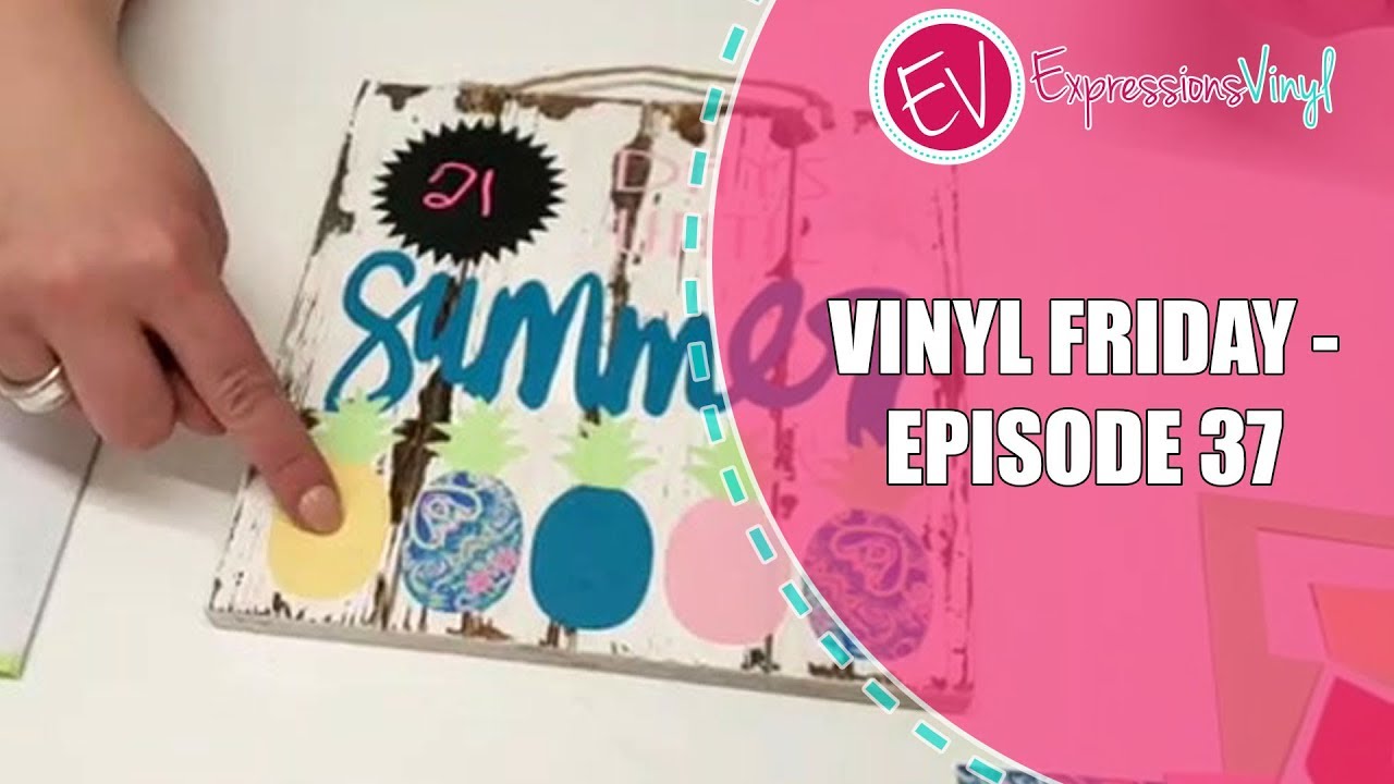 Vinyl Friday - Summer Countdown using Chalkboard and Patterned Vinyl ...