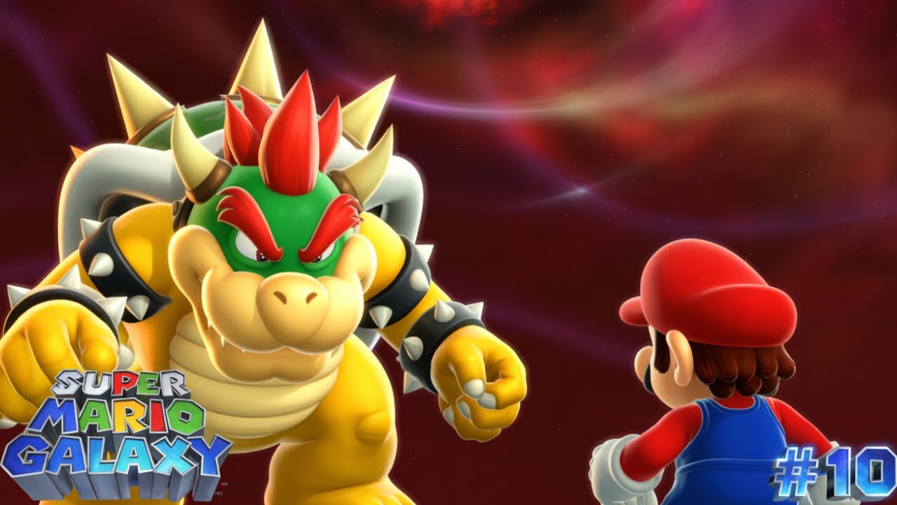 Super Mario Galaxy Walkthrough (Part 10) [Bowser's Dark Matter Plant ...