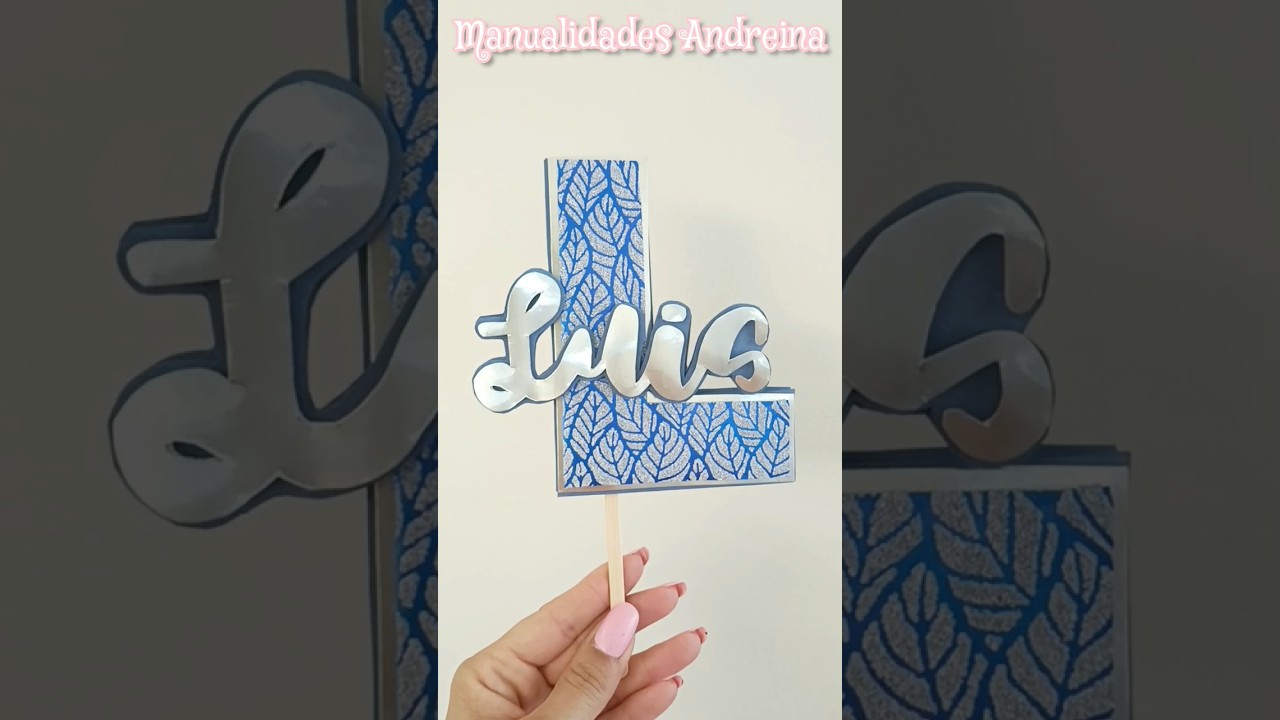 Cake topper hecho a mano* Cake topper fácil y rápido - YouTube