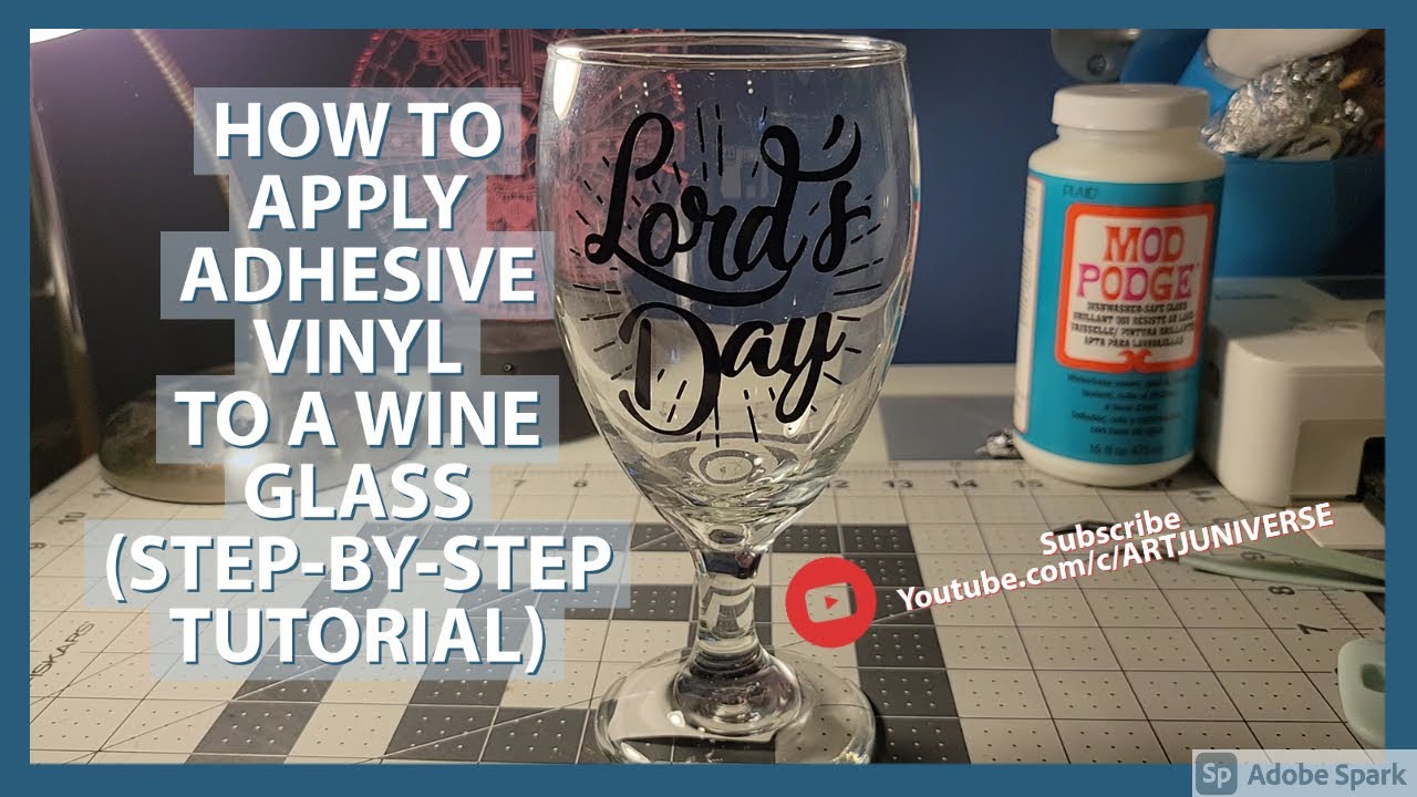 How To Apply Vinyl in Wine Glass (Step by Step Tutorial) Using Cricut ...