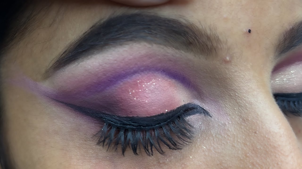 Full cut crease eye makeup tutorial | colourful full eye makeup ...