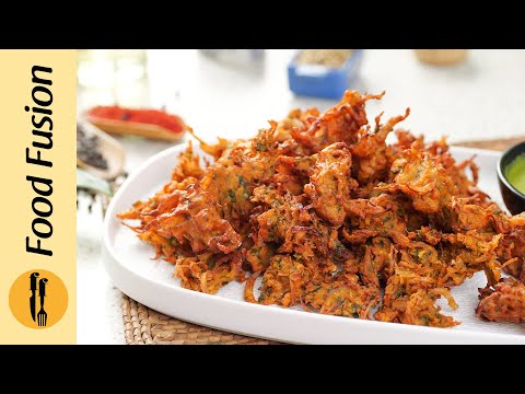 Crispy Onion Pakora Recipe by Food Fusion