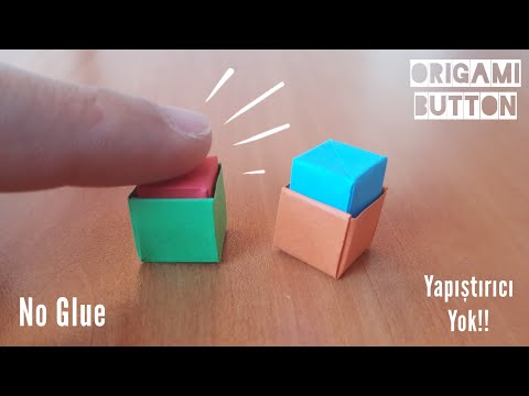 ORİGAMİ BUTON YAPMA - Kağıttan Neler Yapılır?
