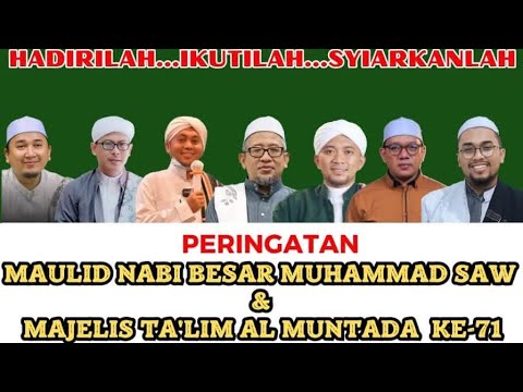 PERINGATAN MAULID NABI MUHAMMAD SAW & MAJELIS TA'LIM AL-MUNTADA MASJID ...