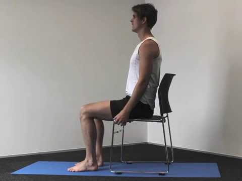 Sitting knee flexion assissted - YouTube