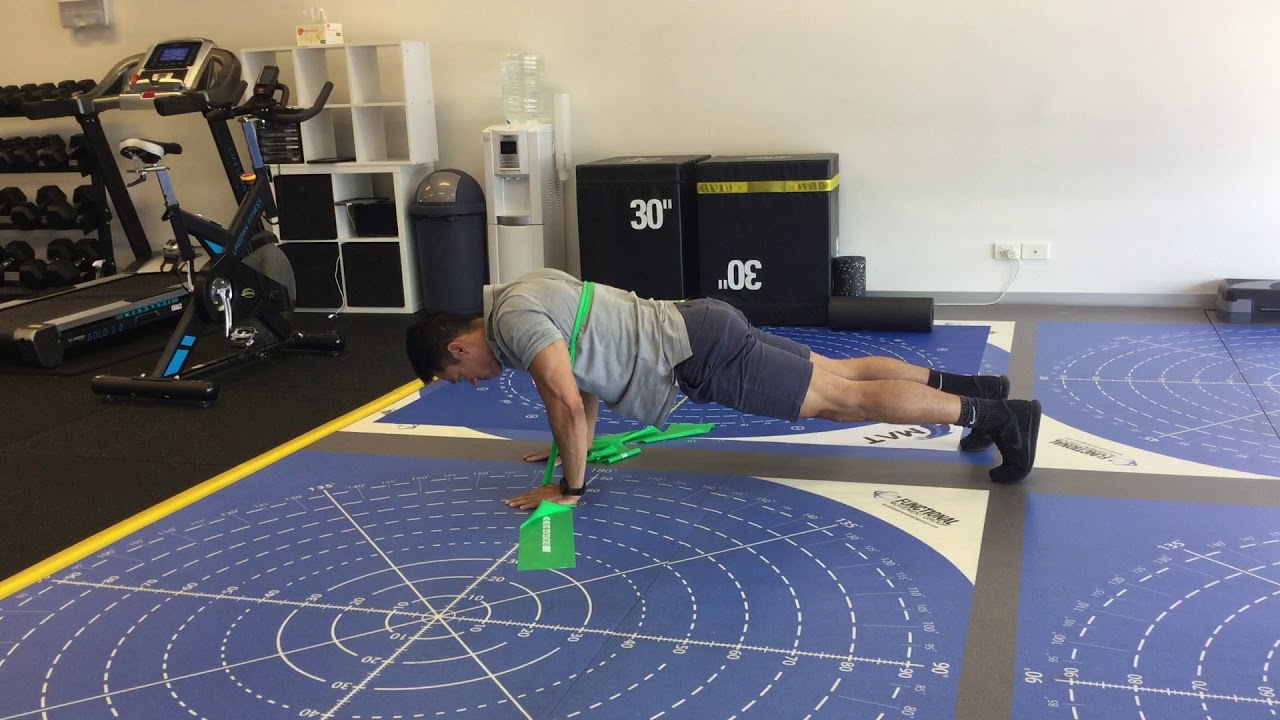 Ed's Exercise of the Day – Band resisted push up plus - YouTube