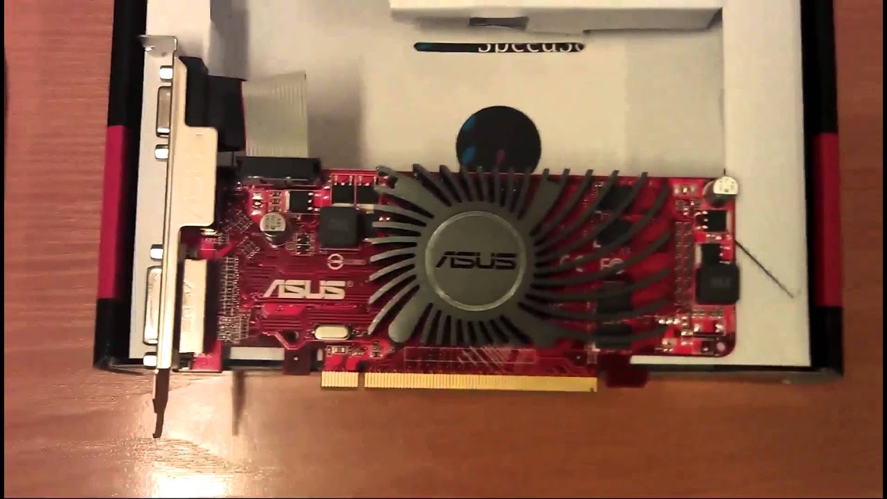 UNBOXING ASUS RADEON HD 5450 0dB Cooling tania karta graficzna - YouTube