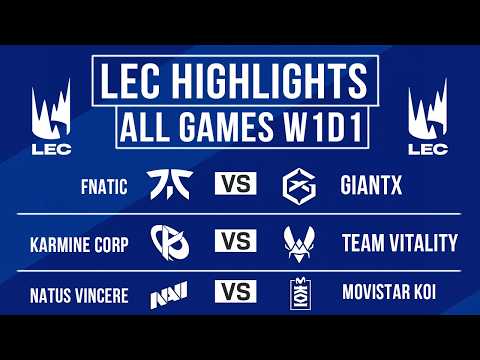 LEC Highlights ALL GAMES W1D1 | LEC 2026 Spring Split