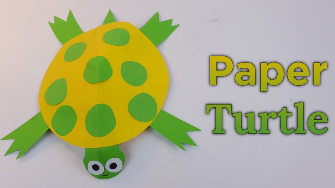 DIY 3D Paper Turtle 🐢 | Easy Moving Paper Toy For Kids | How To Make ...