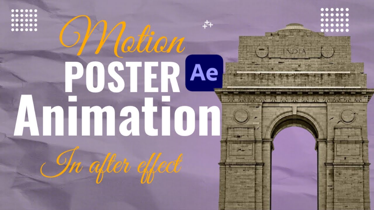 motion poster in after effects | after effect motion graphic | after ...