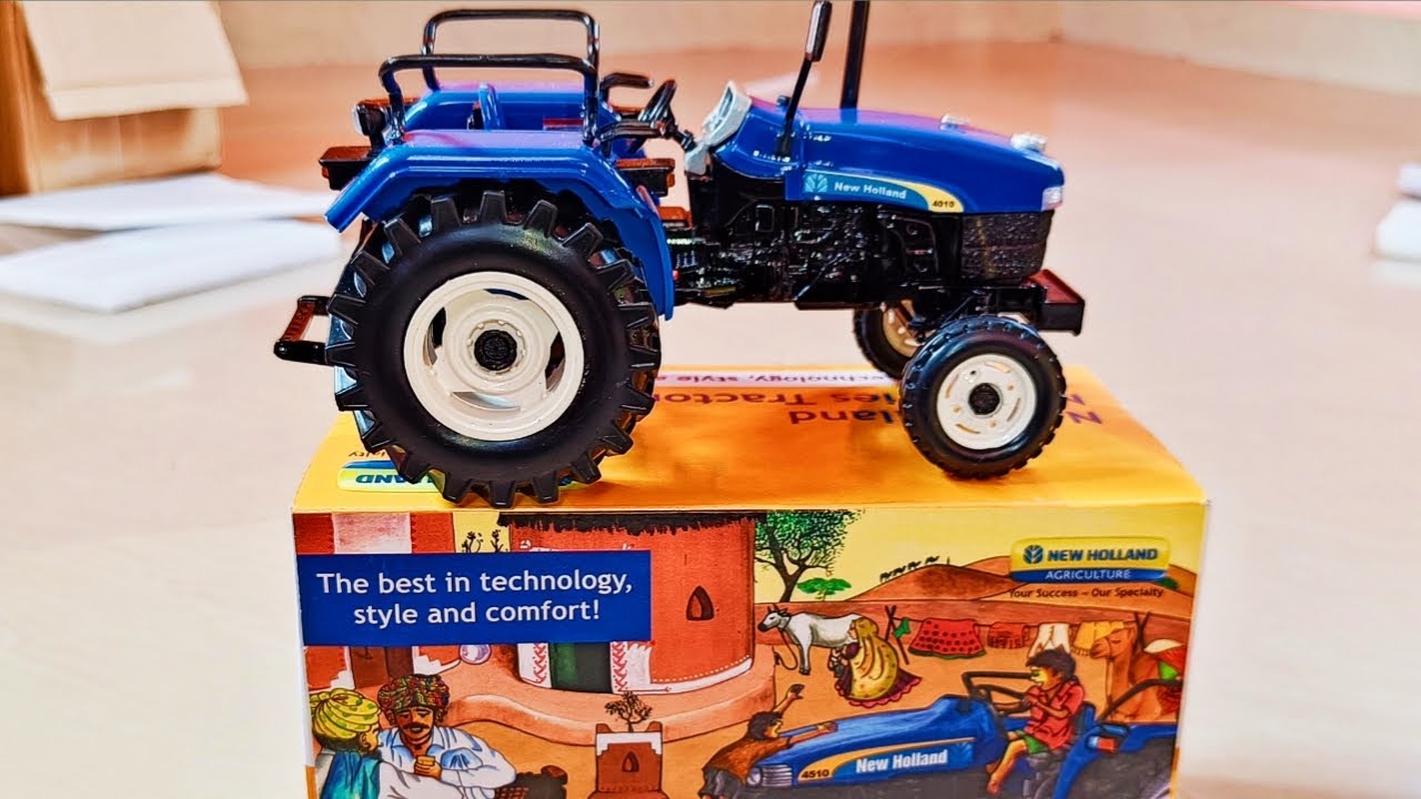 Unboxing of Diecast Scale Model of New Holland | Mini Model Tractor ...