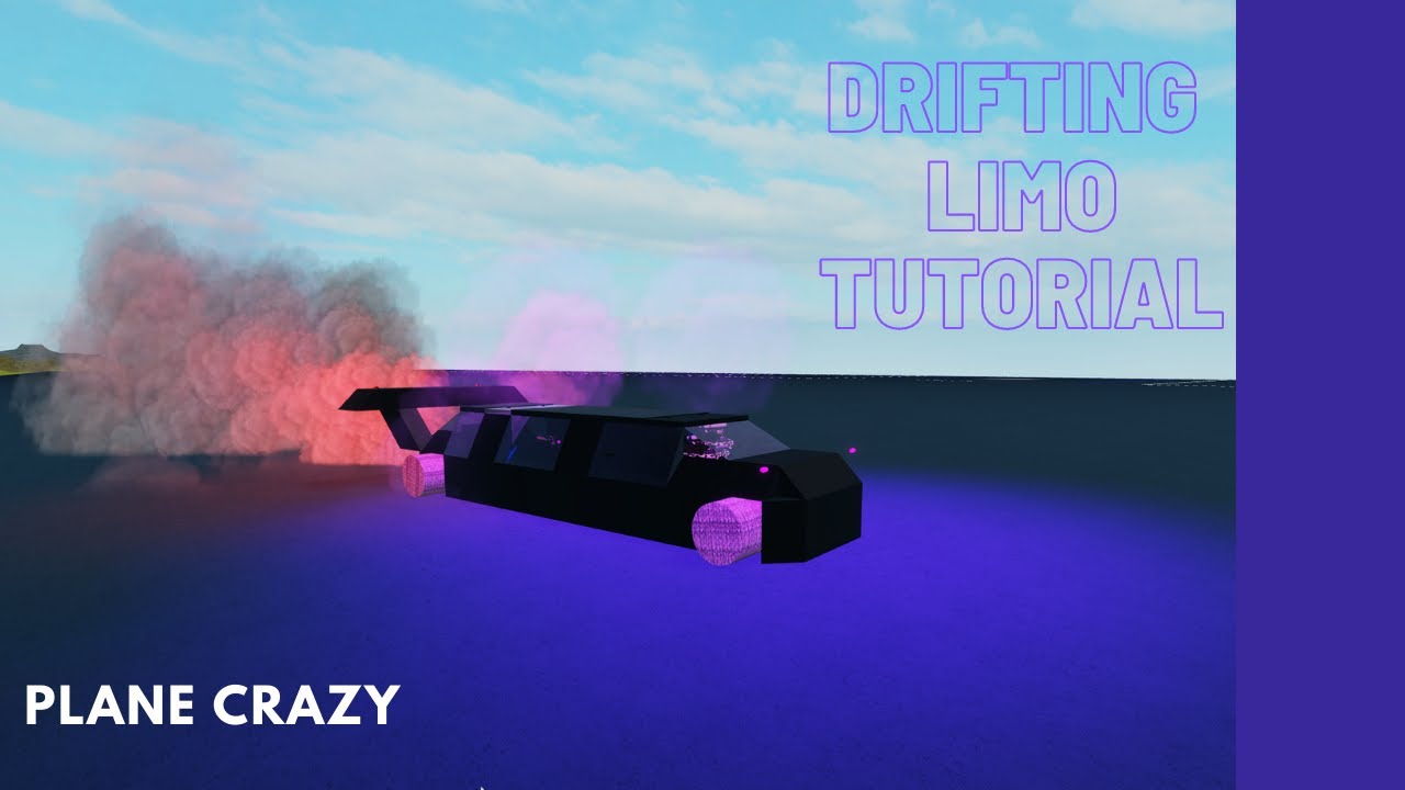 Roblox plane crazy drift car tutorial - YouTube