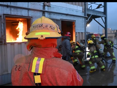 Training with the DOD Firefighter Academy Part 1 - YouTube