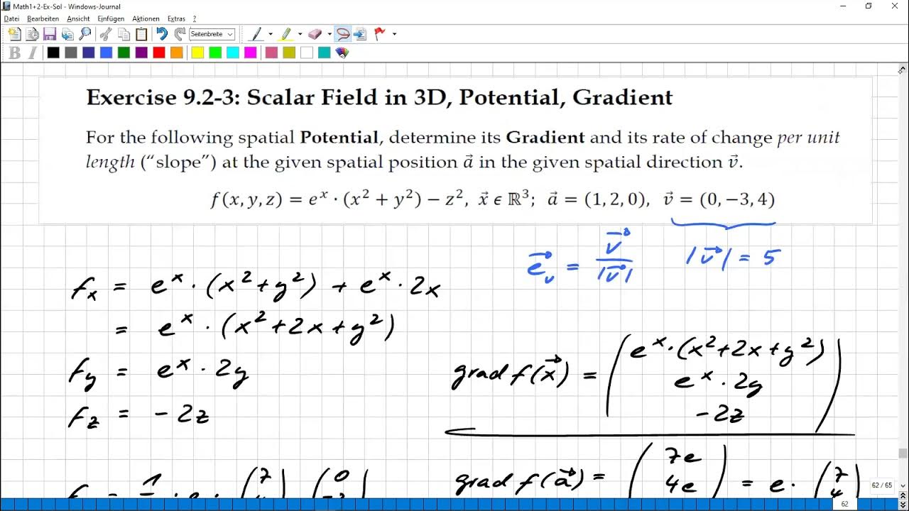 Math2 Ex9.2c Scalar Field Gradient - YouTube