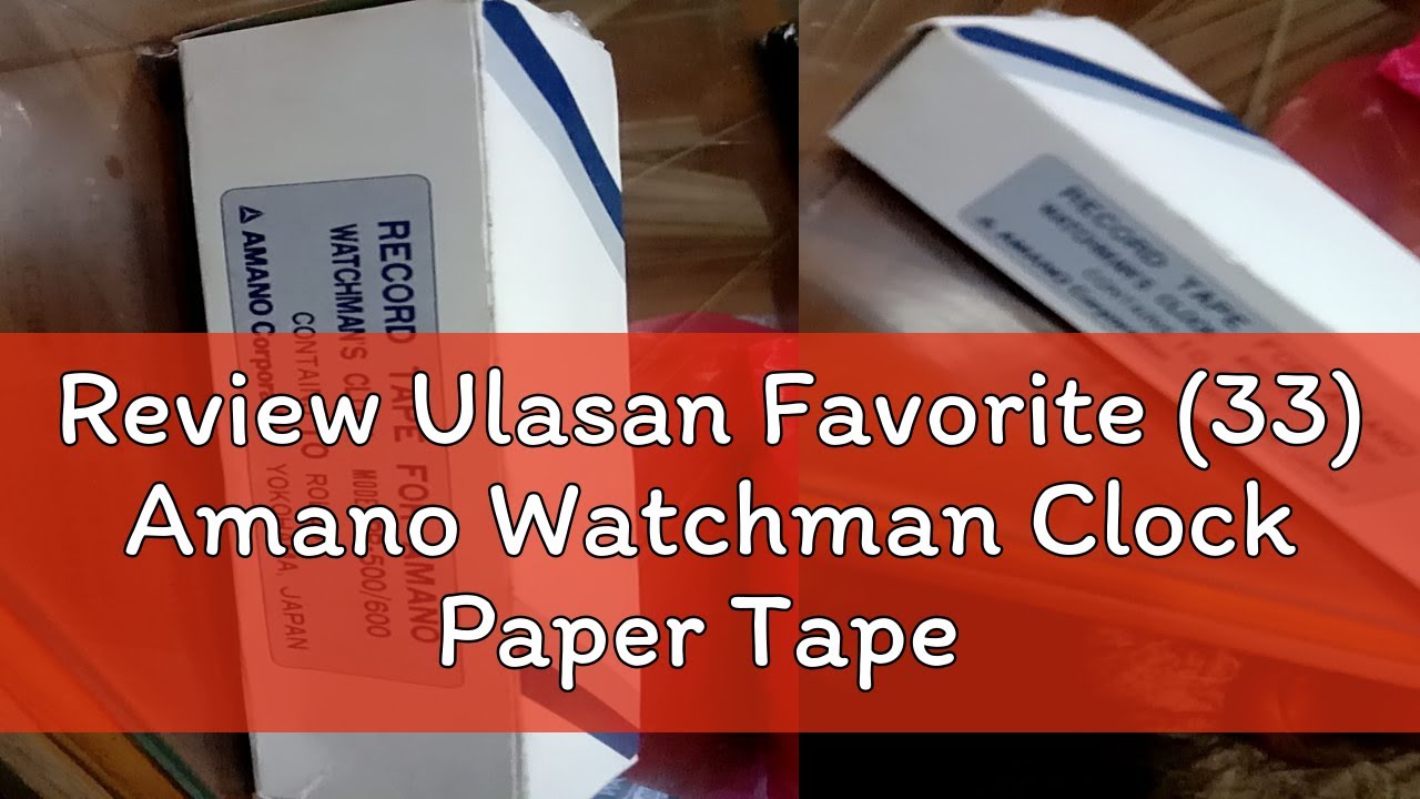 Review Ulasan Favorite (33) Amano Watchman Clock Paper Tape Paper Roll For Amano PR600 Original ...