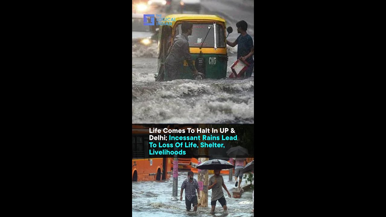 Life Comes To Halt In UP & Delhi; Incessant Rains Lead To Loss Of Life ...