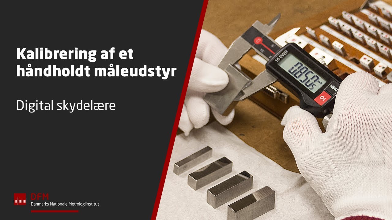 Eksempel på kalibrering af et håndholdt måleudstyr (standard digital ...