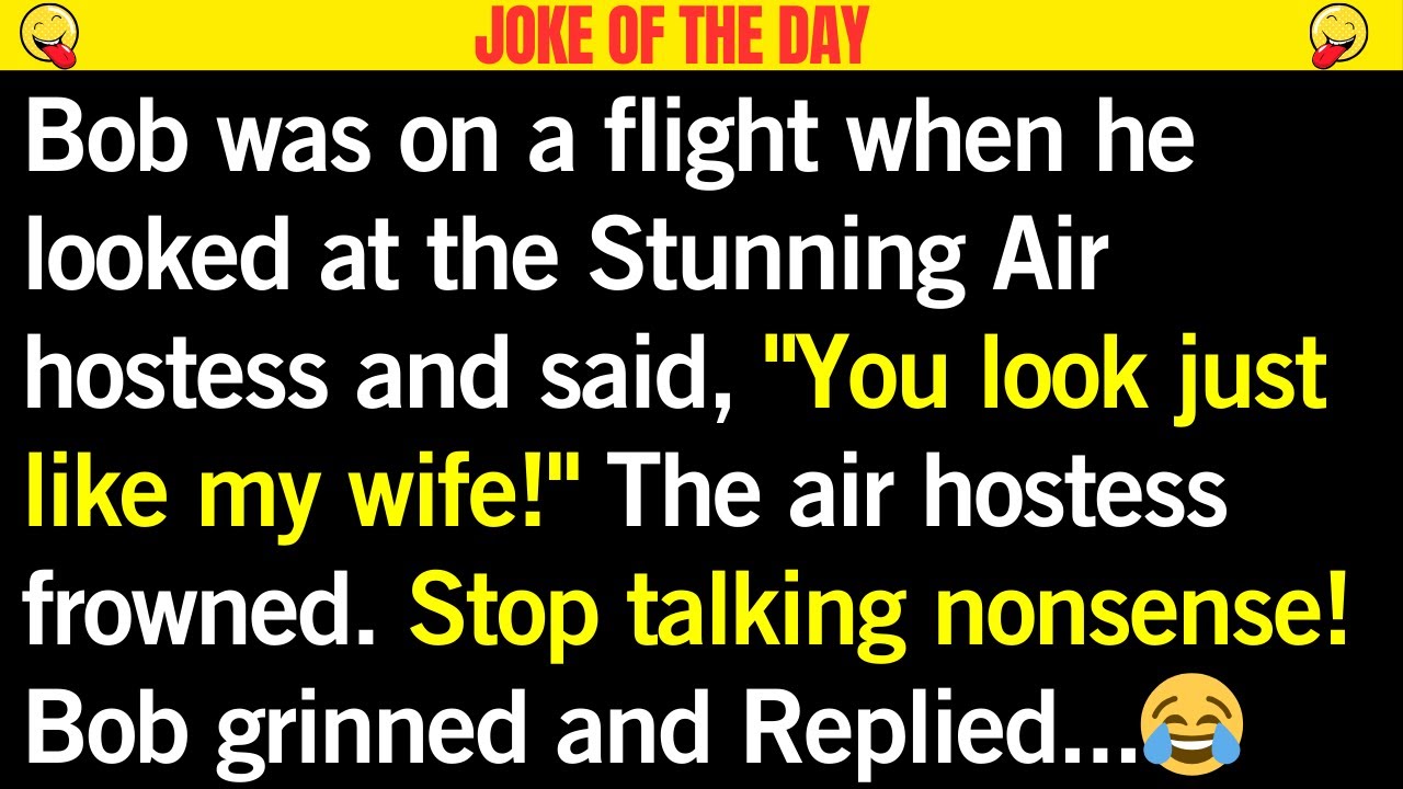 🤣 Bob’s Hilarious Encounter with a Sassy Air Hostess! | BEST JOKE OF ...