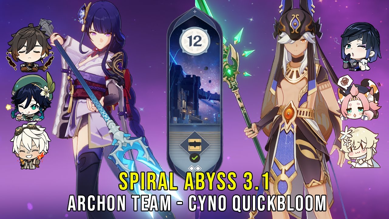 C0 Archon Team and C1 Cyno Quickbloom - Genshin Impact Abyss 3.1 ...