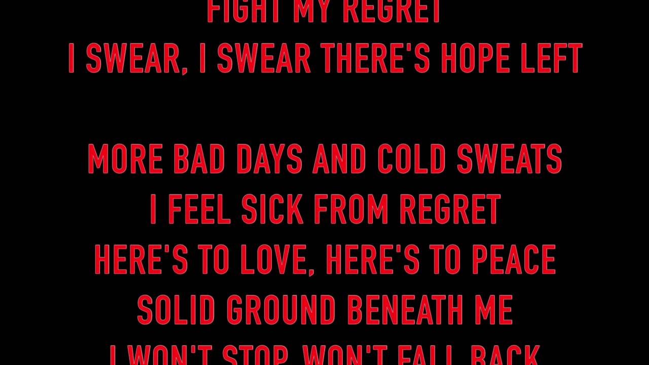 The Amity Affliction - Fight My Regret (HD SONG LYRICS) - YouTube
