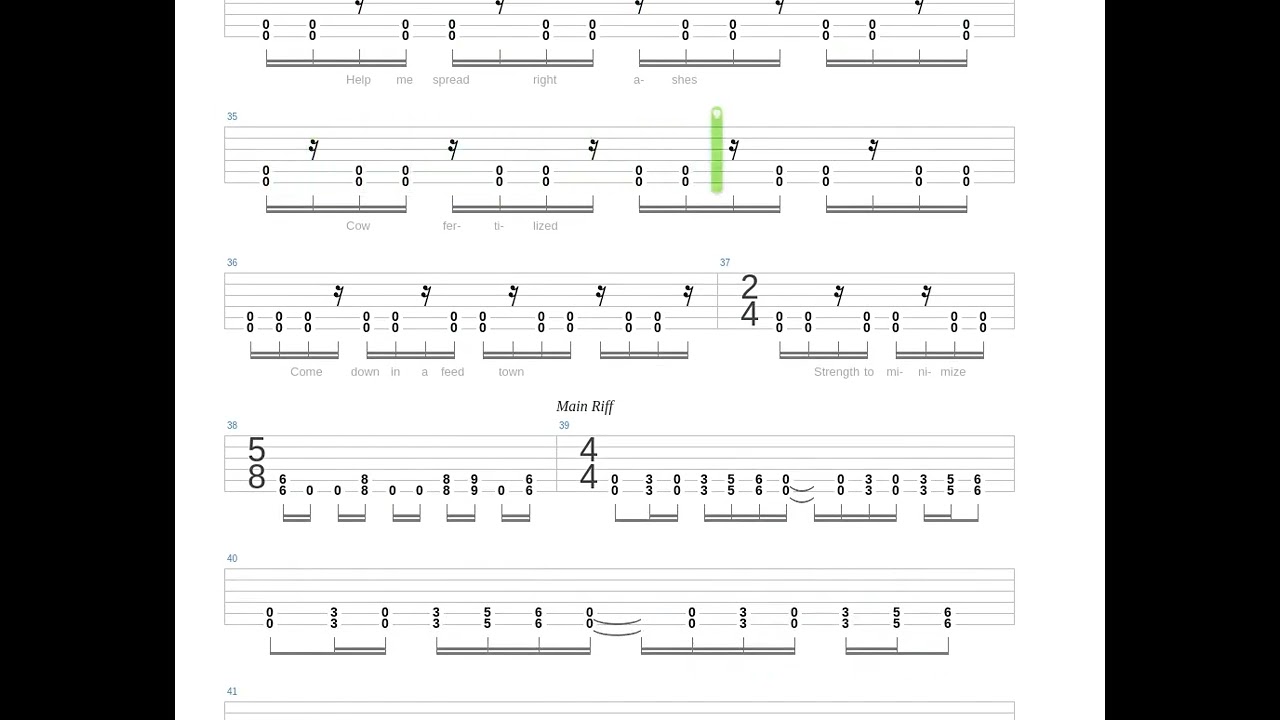 In the Meantime Tab by Helmet + Guitar only + Guitar tab - YouTube