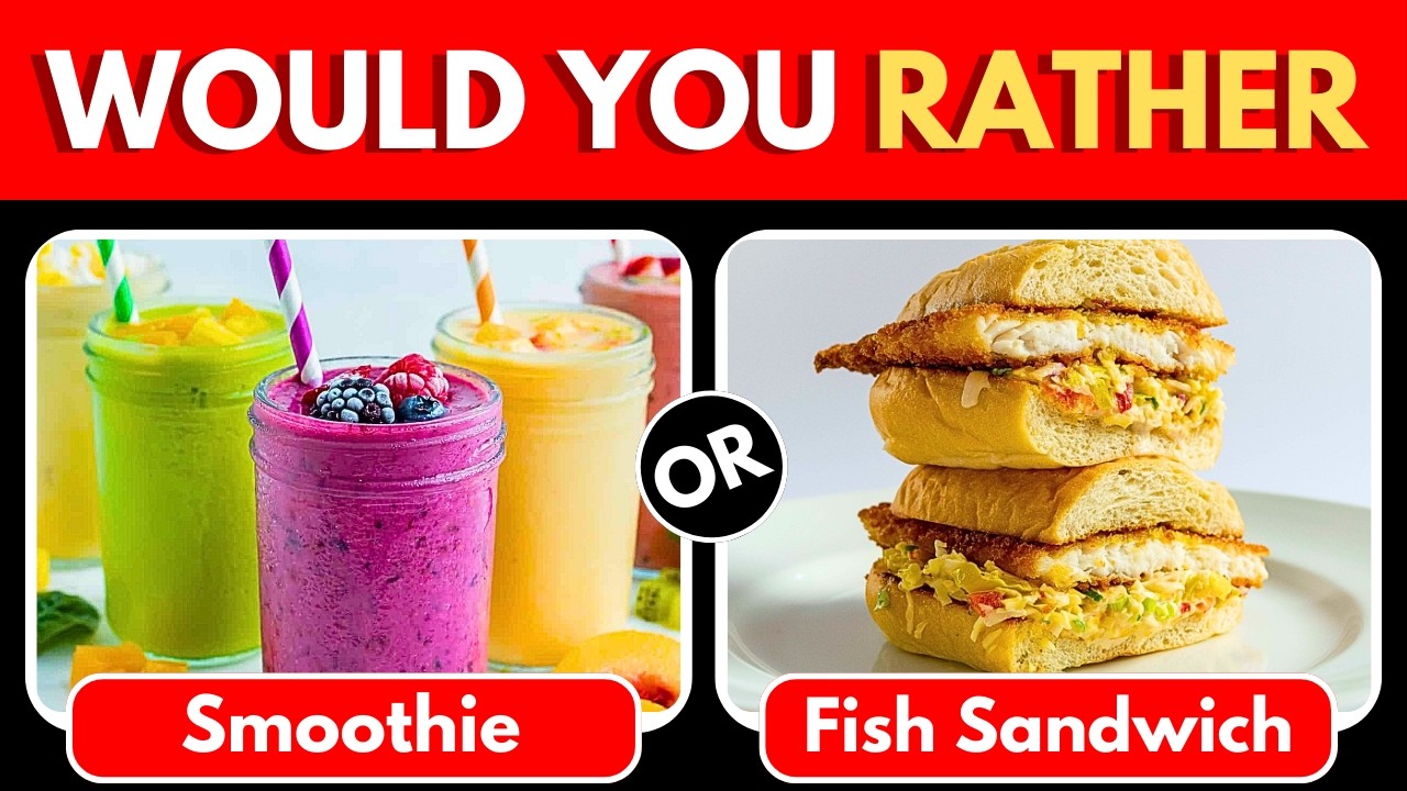 Would You Rather...? Fast Food Edition 🍨🍕🍟 - YouTube