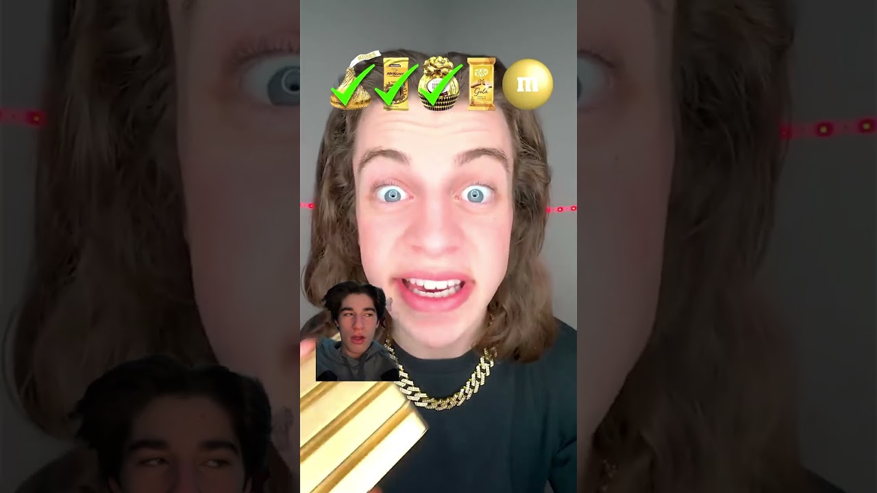 LukeDidThat Turned GOLD?!! 😳 #shorts #food #goldchocolate #funny #candy ...